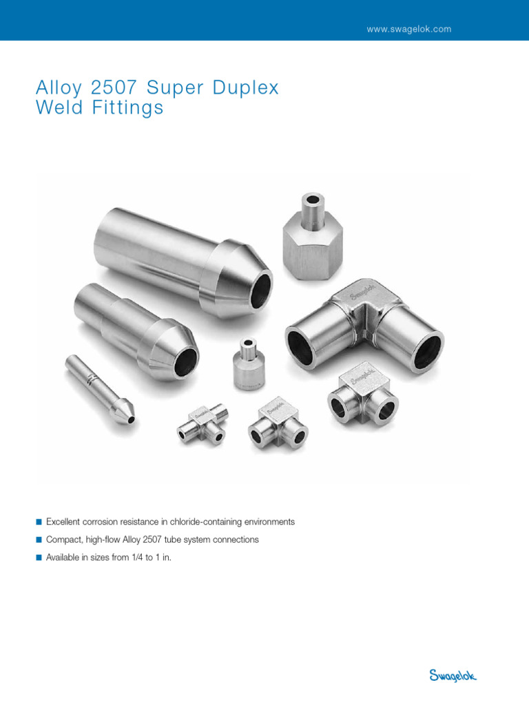 Alloy 2507 Super Duplex Weld Fittings 8 BLZ | PDF | Pipe (Fluid ...