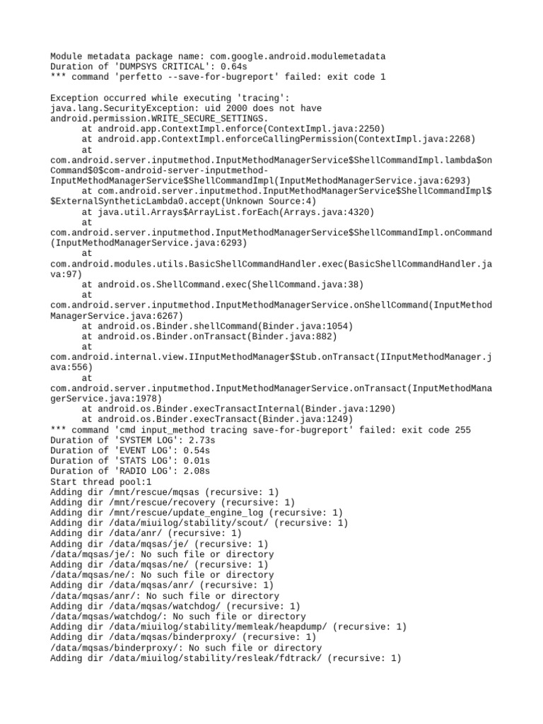 Bugreport Ruby - in TP1A.220624.014 2024 09 23 08 09 25 Dumpstate - Log 31653 | PDF | Computing ...