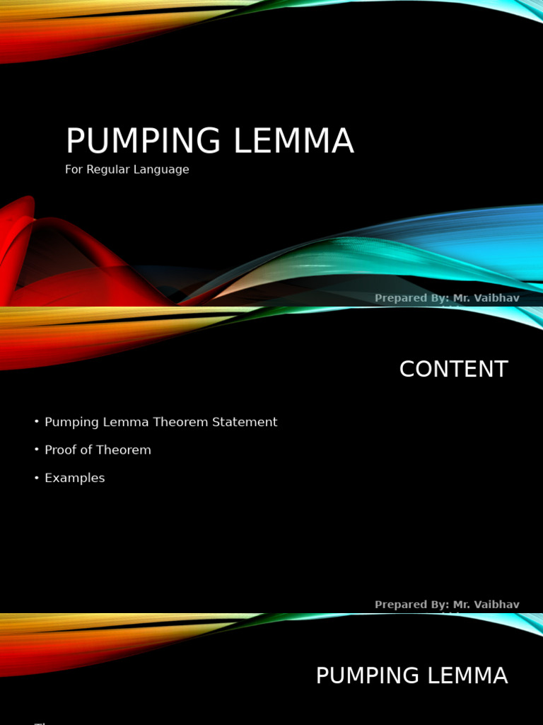 TCS Lect 20 Pumping Lemma | PDF | Theoretical Computer Science | Formalism (Deductive)