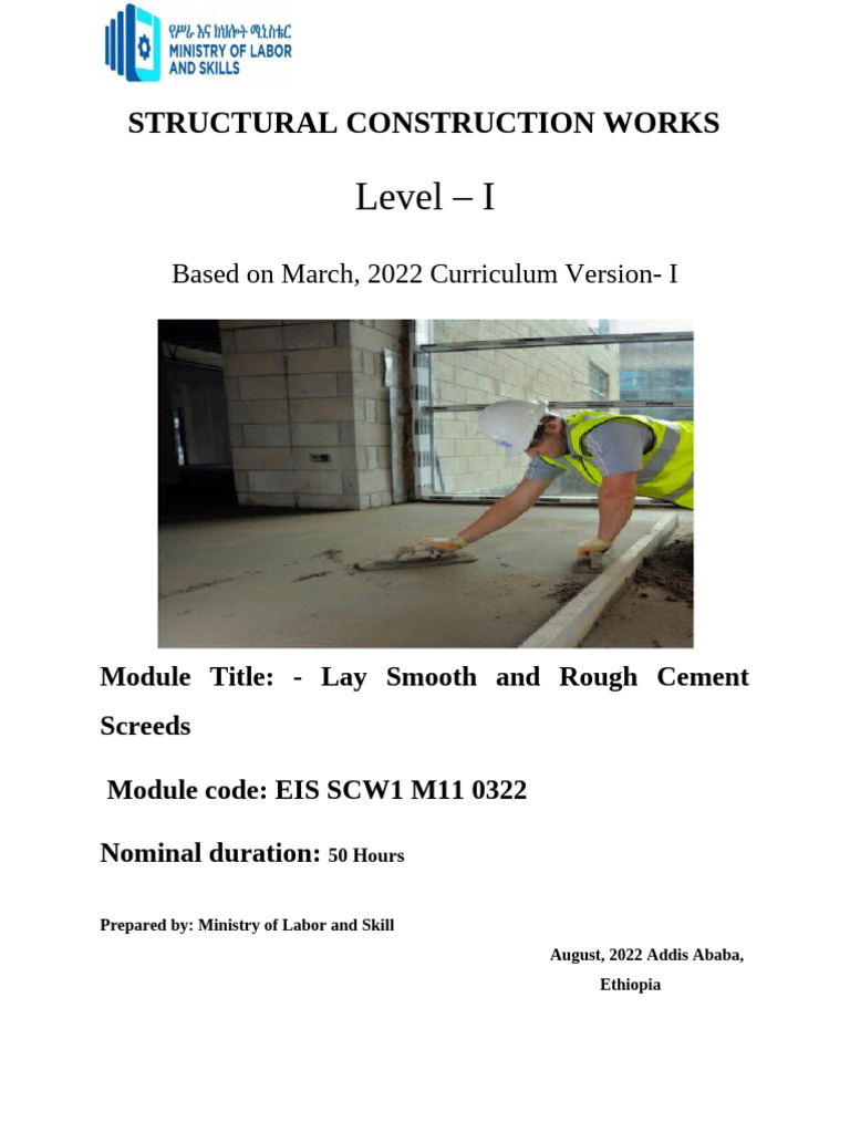 M11 Cement Screed | PDF | Occupational Safety And Health | Hazards