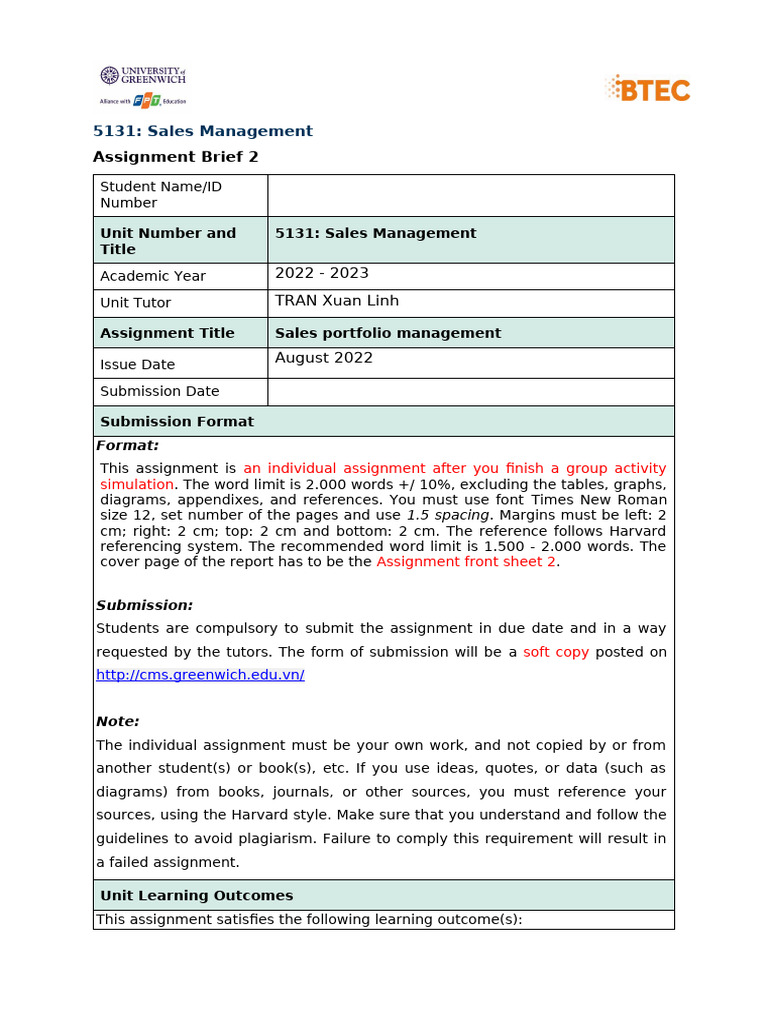 Sales Portfolio Management Process Guide | PDF | Budget | Sales