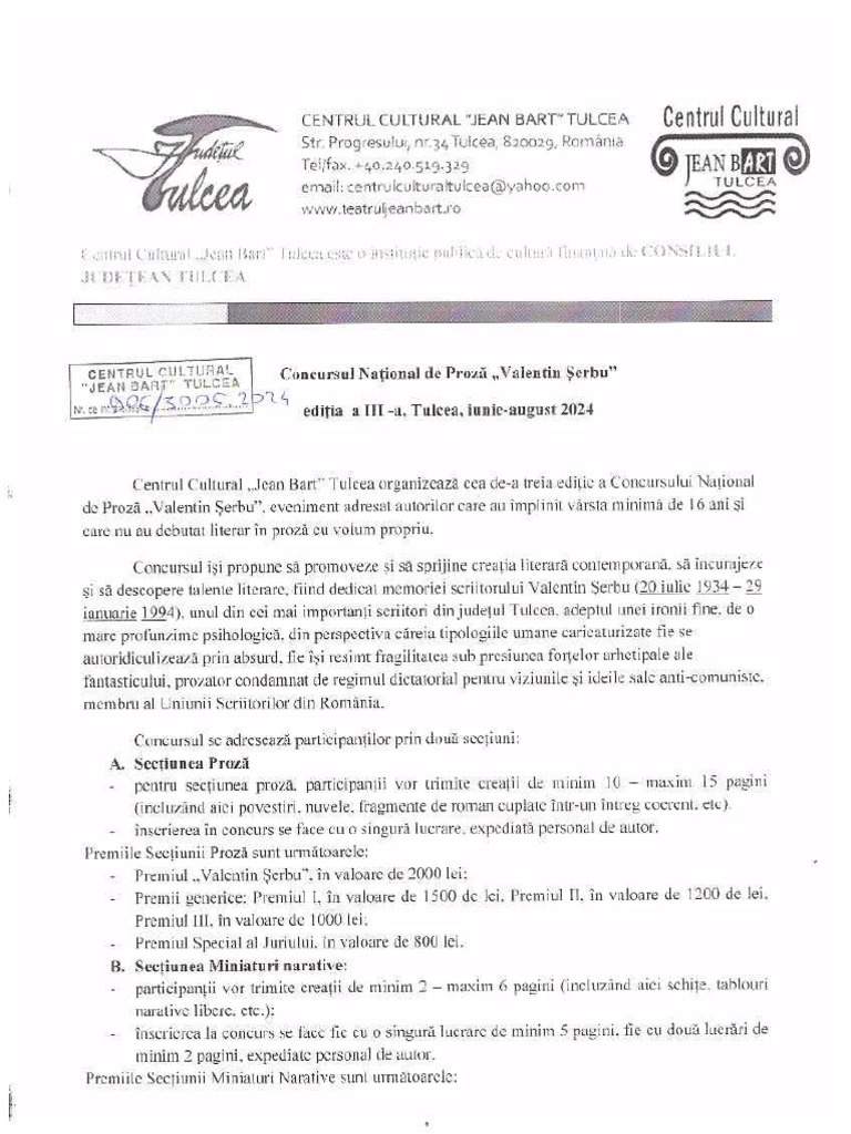 Regulament 2024 Vs | PDF