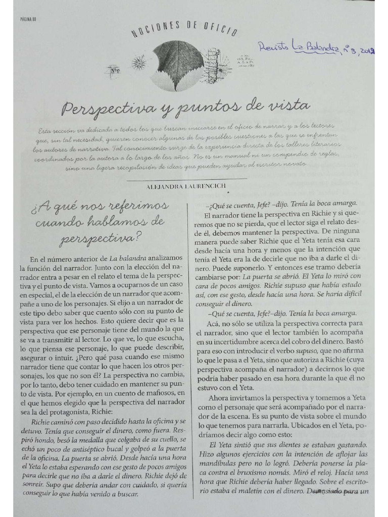 Puntos de Vista - Laurencich | PDF