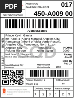 Sample JNT Waybill | PDF