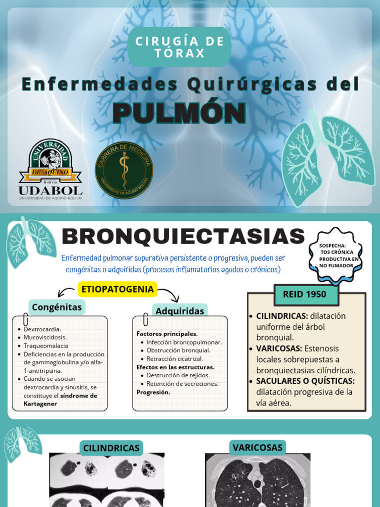 Bronquiectasias y flema en pulmones | PDF | Cáncer de pulmón | Cáncer