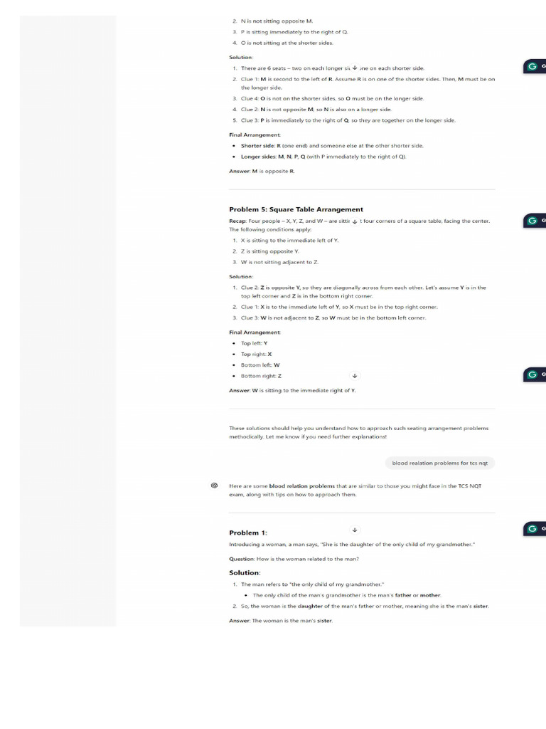 Blood Realtion Approch To Solve | PDF