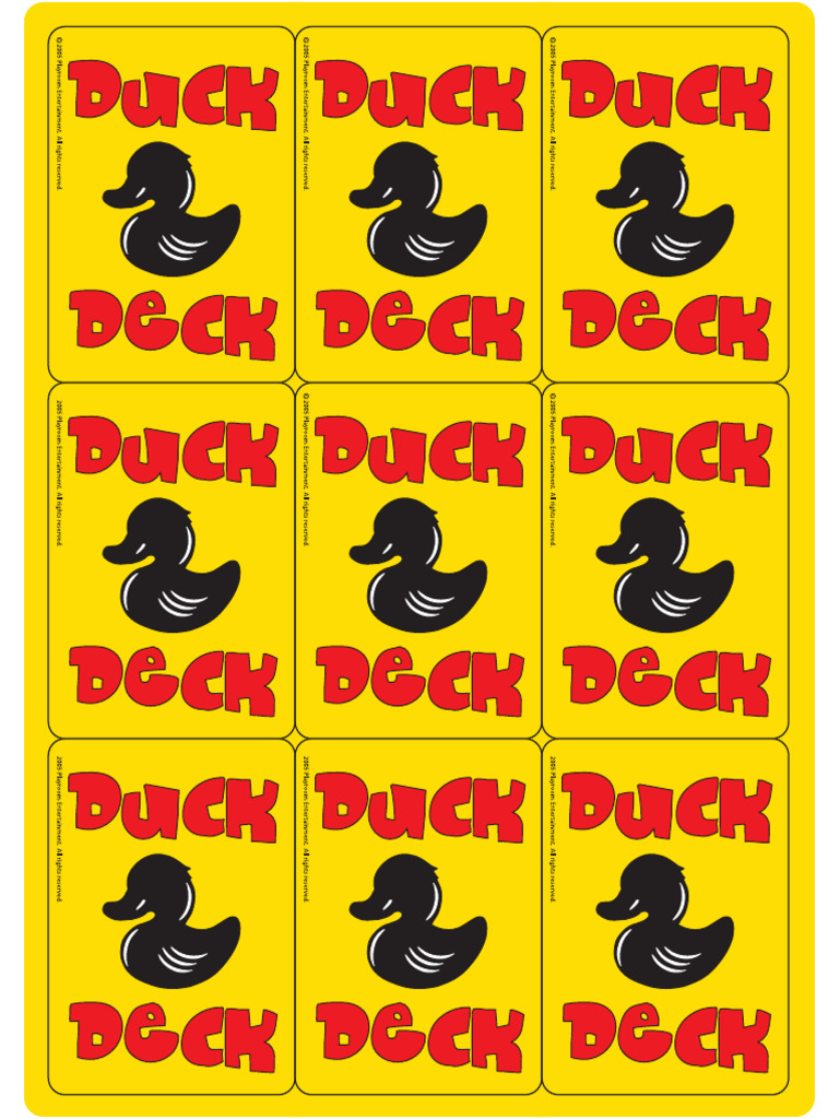 Duck Deck Backs | PDF