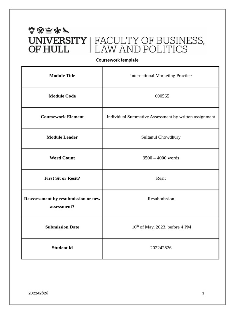 Coursework Template | PDF | Franchising | Economies