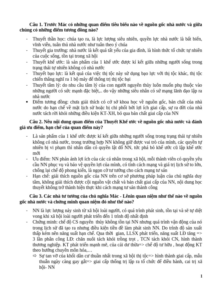 Đề cương vấn đáp NNPL | PDF