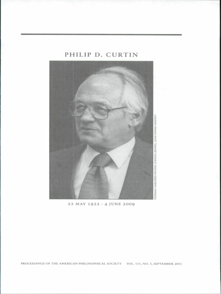 Philip Curtin bio | PDF | Liberal Arts Education