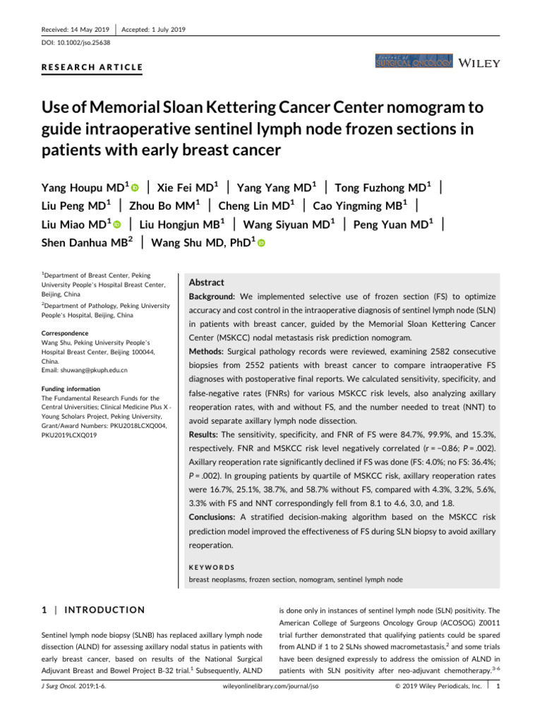 Houpu Et Al - 2019 - Use of Memorial Sloan Kettering Cancer Center ...