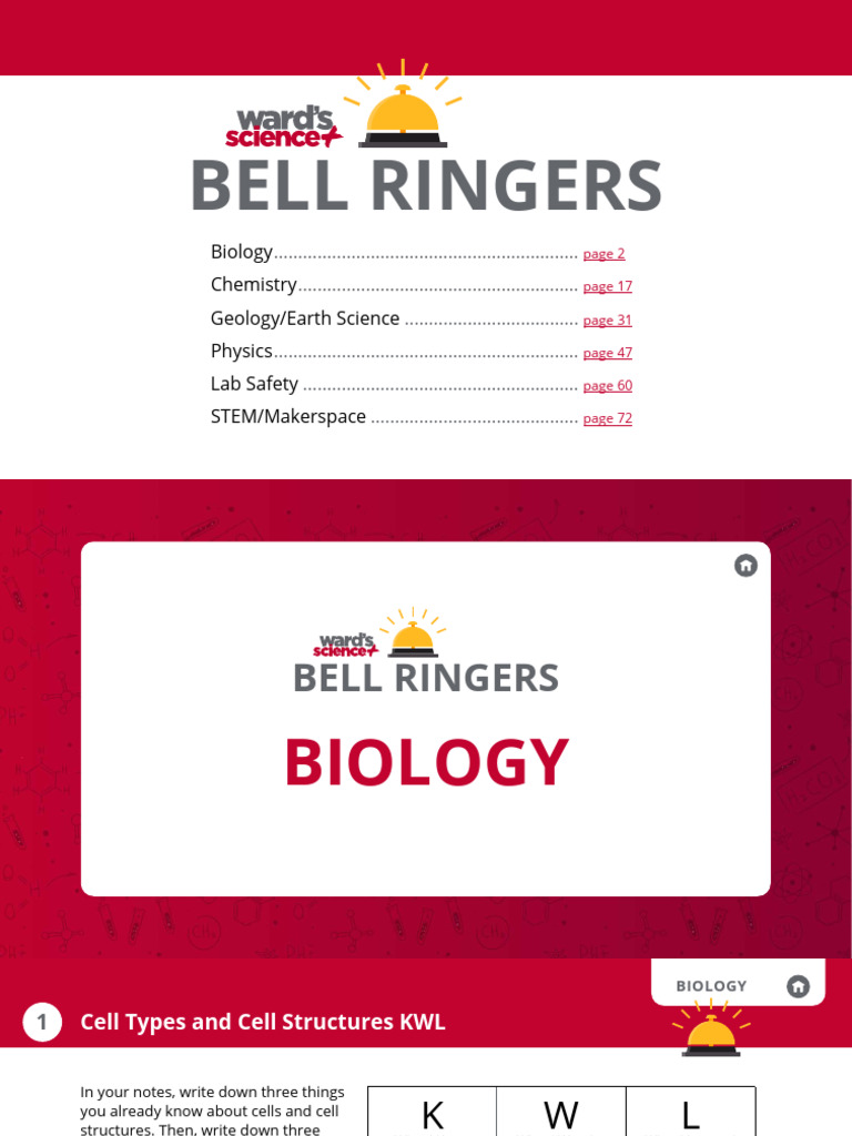 Wards Science Bell Ringers | PDF | Electron | Electricity