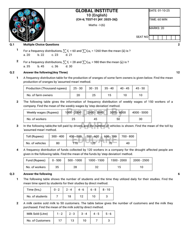Question Paper | PDF