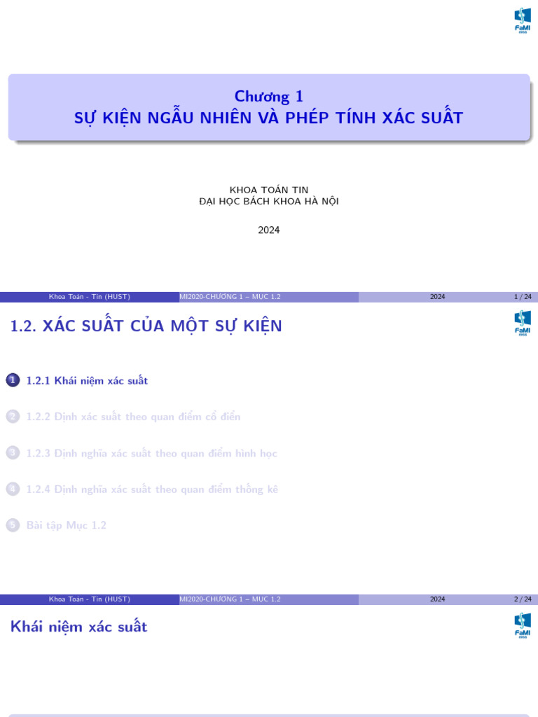 MI2020 Chap1 1.2 FAMI | PDF