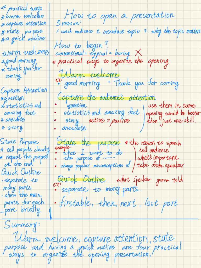 English Cornell note taking | PDF