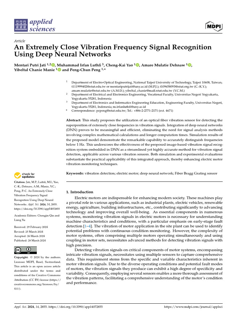 An Extremely Close Vibration Frequency Signal Recognition Using Deep Neural Networks (2023 ...