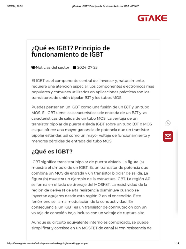 Transistor IGBT | PDF