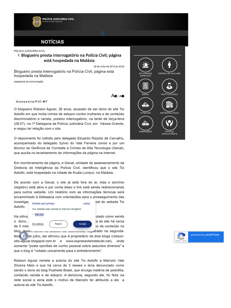 Www-Pjc-Mt-Gov-Br-... Marcelo Valle Silveira Mello Psycl0n | PDF | Polícia | Blog