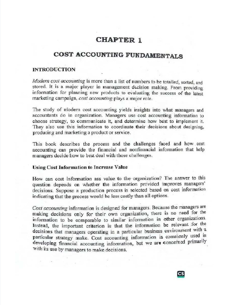 Cost Acc Book 3 | PDF