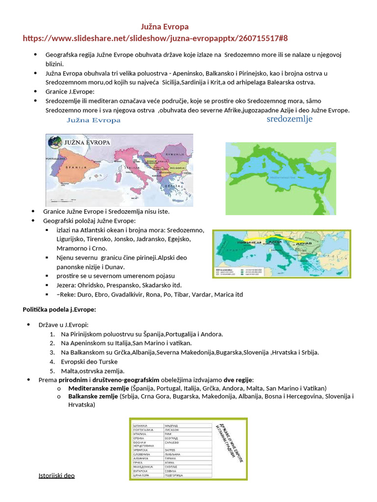 Regije, Regionalna Geografija | PDF