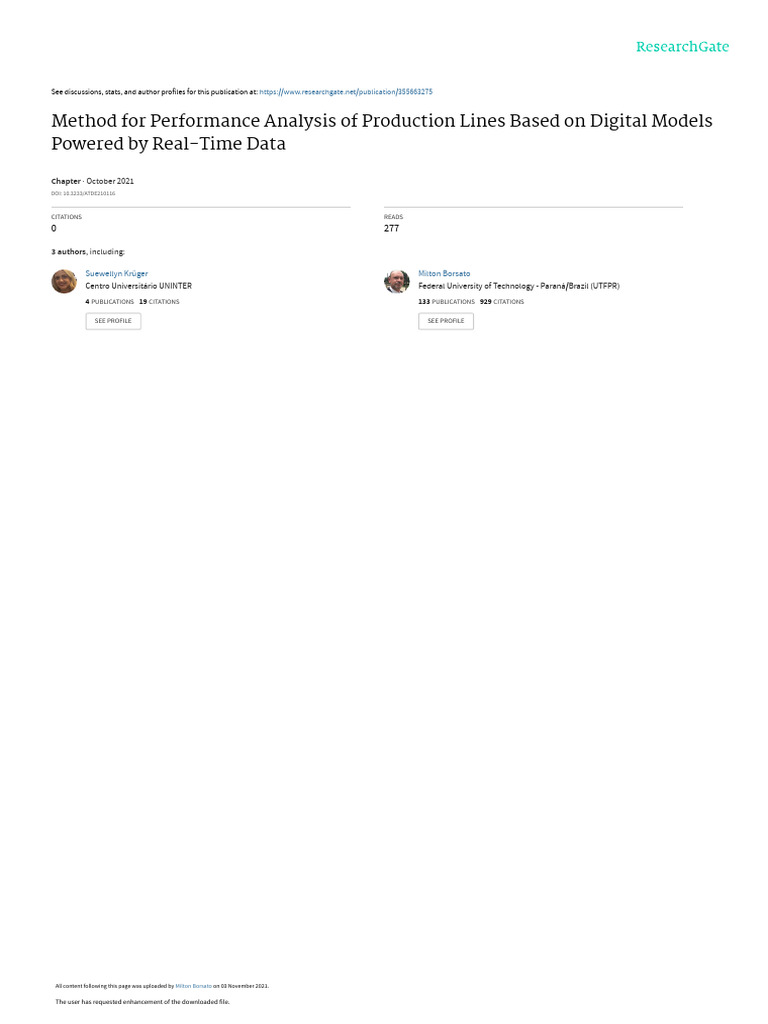 Digital Twin for Production Line Analysis | PDF | Simulation | Internet ...