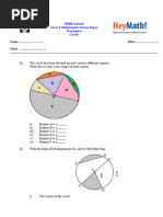 Worksheet Class 9 Circles | PDF