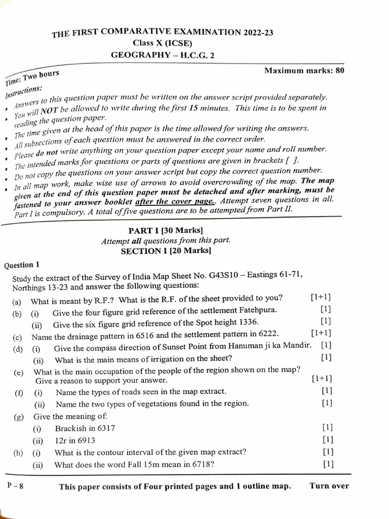 CL 10 1st Comp 2022 - 23 | PDF | Volleyball | Soil