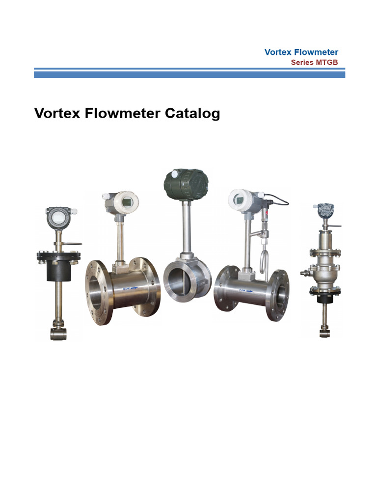Vortex Flowmeter | PDF | Flow Measurement | Menu (Computing)