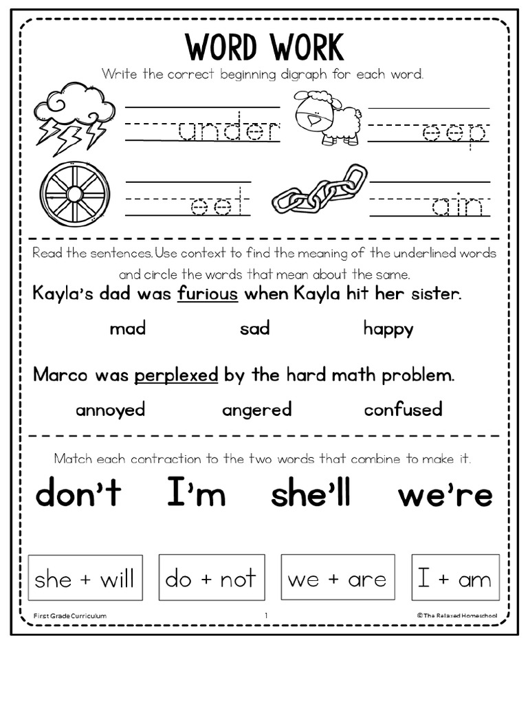 First Grade Assessments | PDF