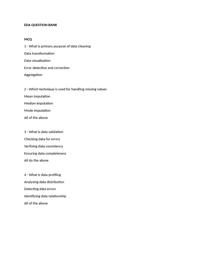 Eda Question Bank | PDF | Computers