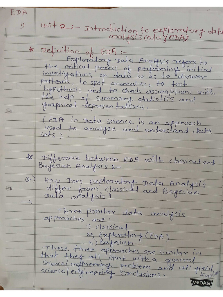 Eda Unit 2 | PDF