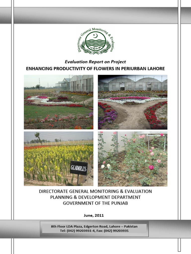 T Enhancing Productivity of Flowers in Peri Urban Lahore | PDF ...