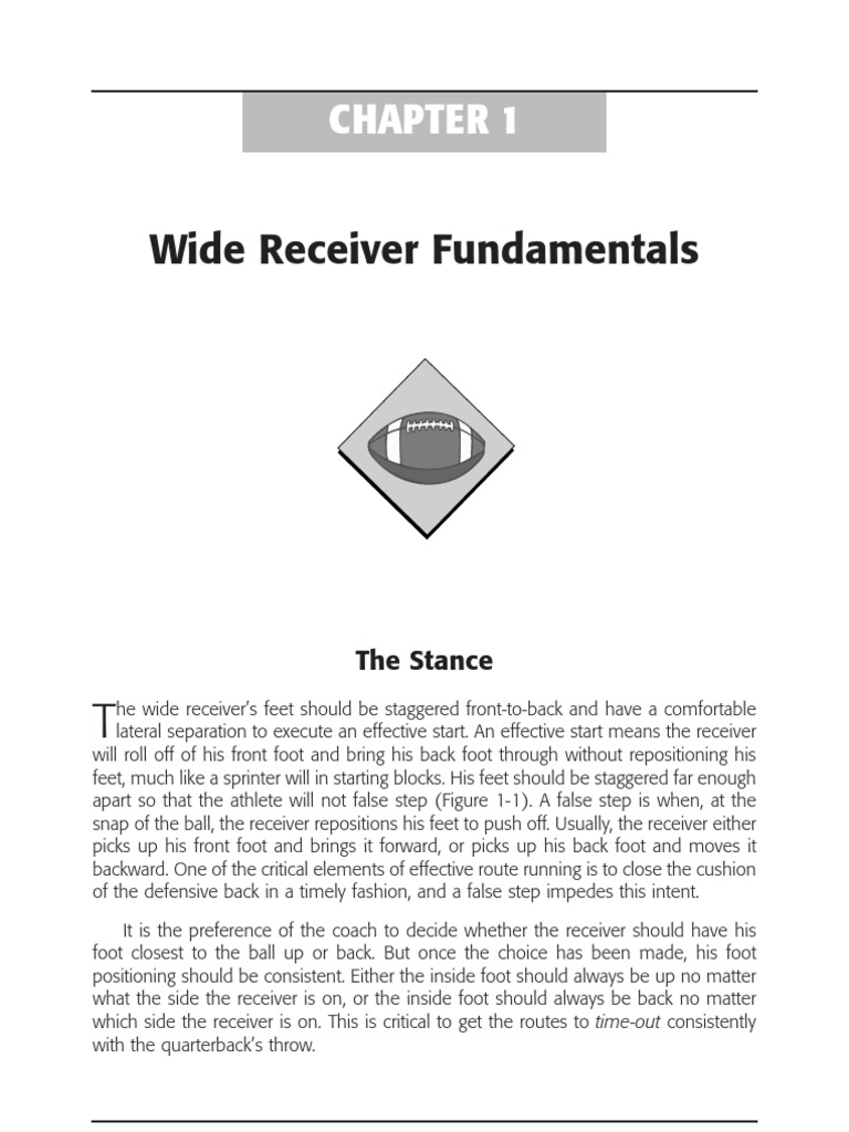 Wide Receiver Stance and Techniques | PDF | Sports & Recreation