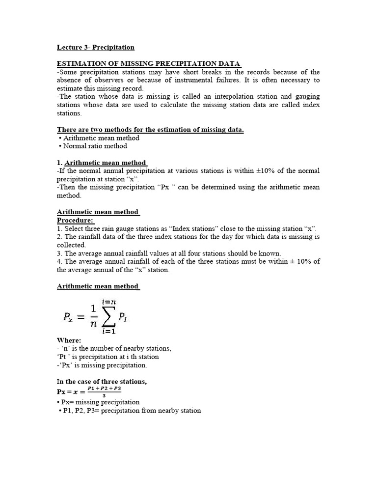Hydrology Lecture 3.docx Print | PDF | Drainage Basin | Area