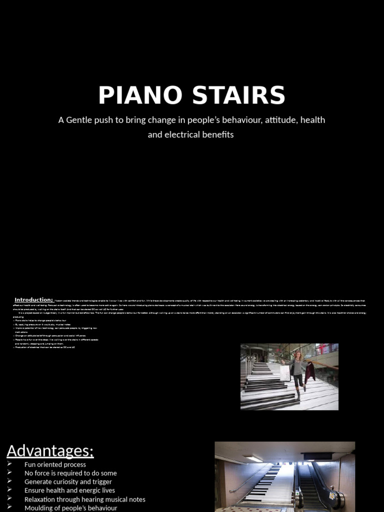 PIANO STAIRS | PDF | Behavior | Stairs