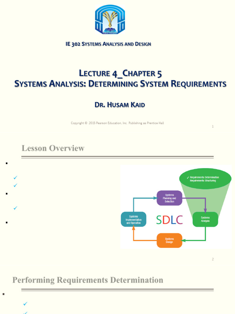 Lecture - 04 - Ch05-Systems Analysis - Determining System Requirements | PDF | Interview ...