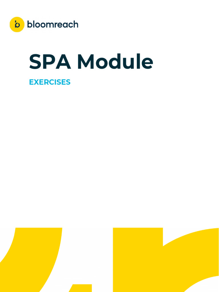 SPA Module Exercises (15.2.2) | PDF | System Software | Software Engineering