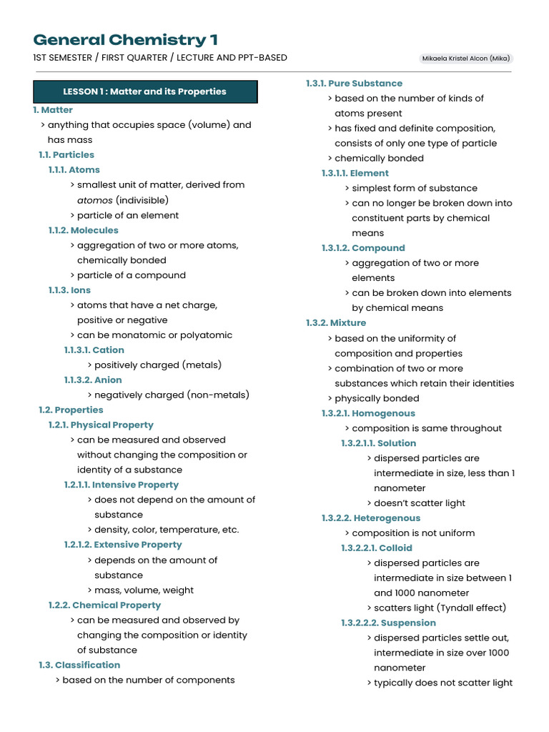 Gen Chem 1 | PDF | Ion | Chemical Compounds