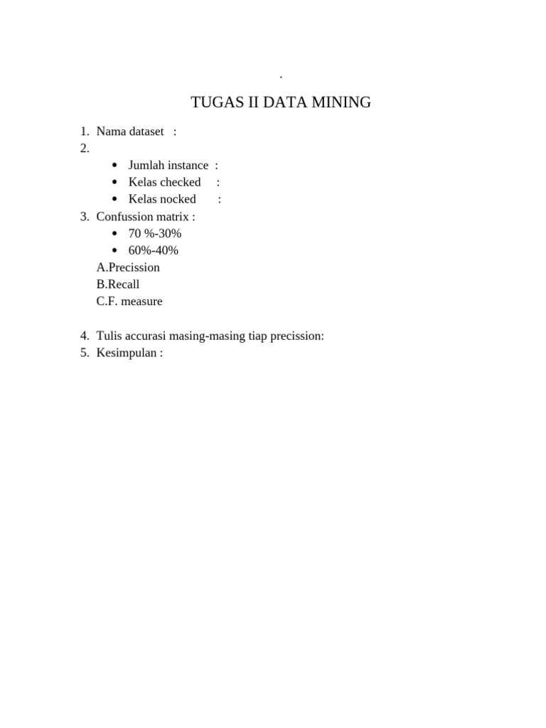 Tugas II Data Mining | PDF