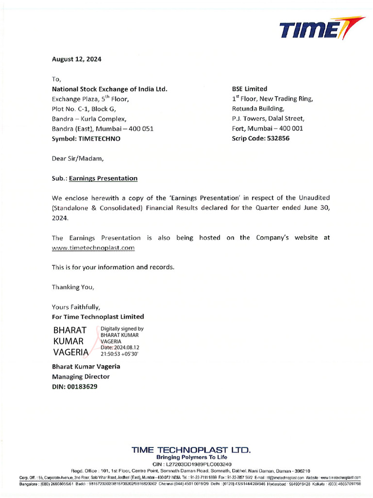 Q1 FY2025 Earnings Presentation | PDF | Financial Accounting