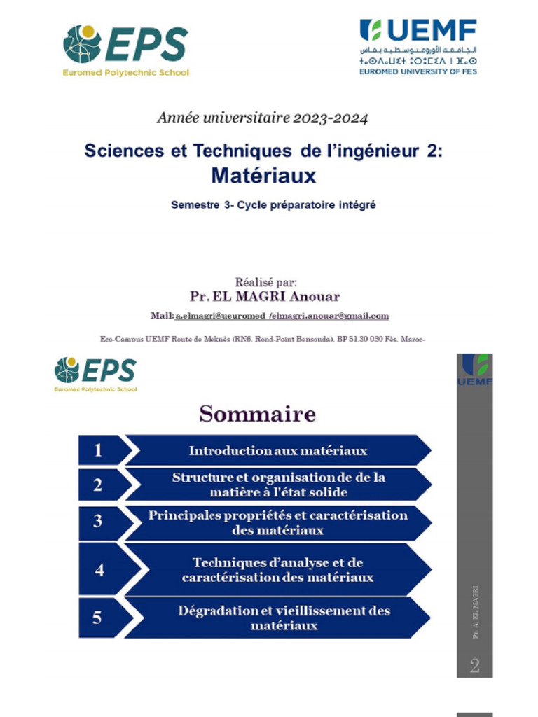 Materiaux Complet | PDF