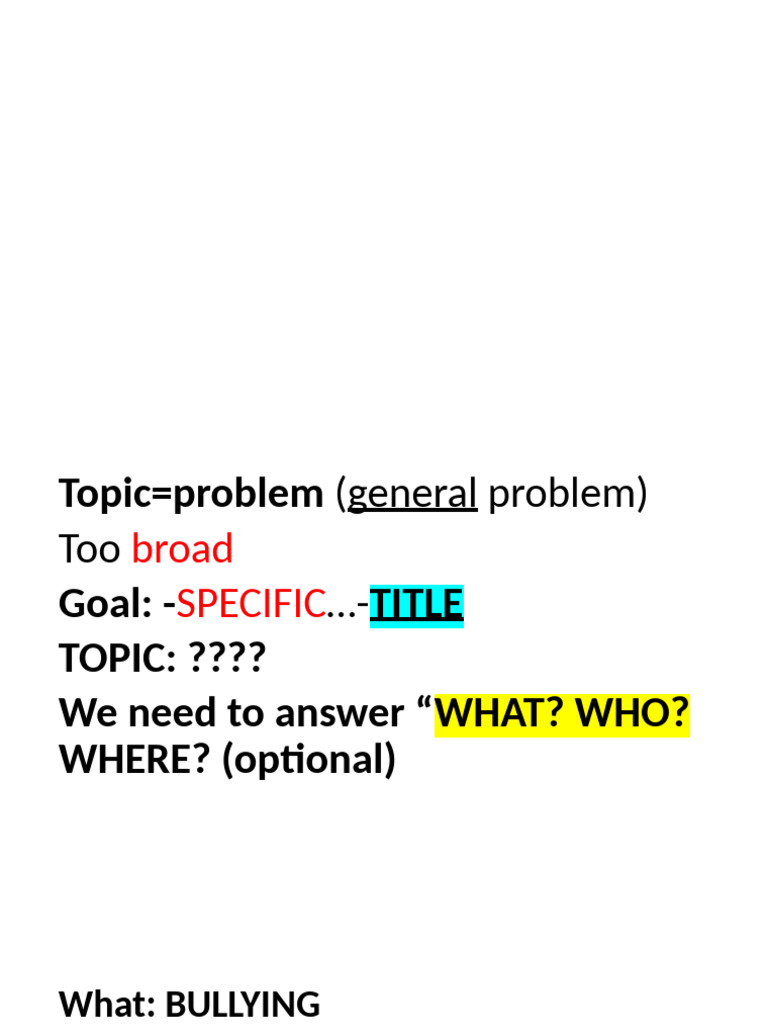 How To Make A Research Title | PDF