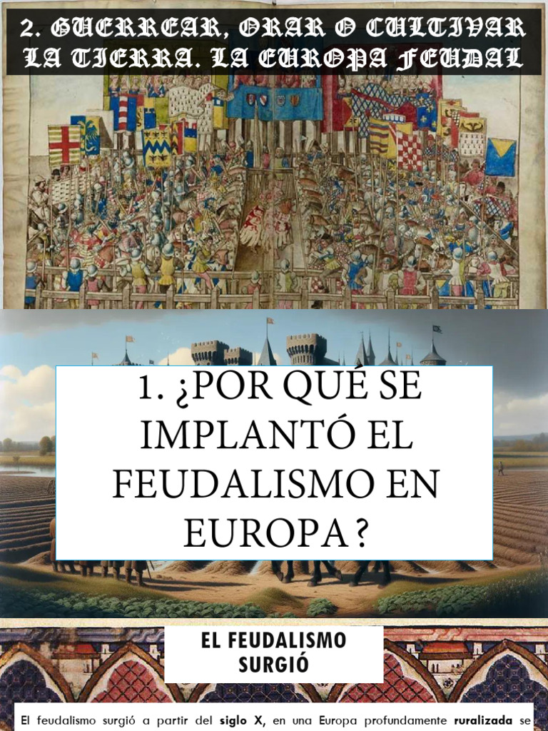 Feudalismo: Orígenes y Estructura Social | PDF | Feudalismo | Servidumbre