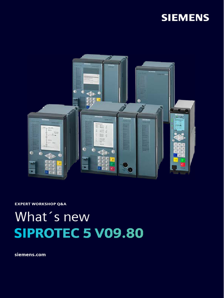 What S New - SIPROTEC 5 V09.80 | PDF | Usb | Personal Computers