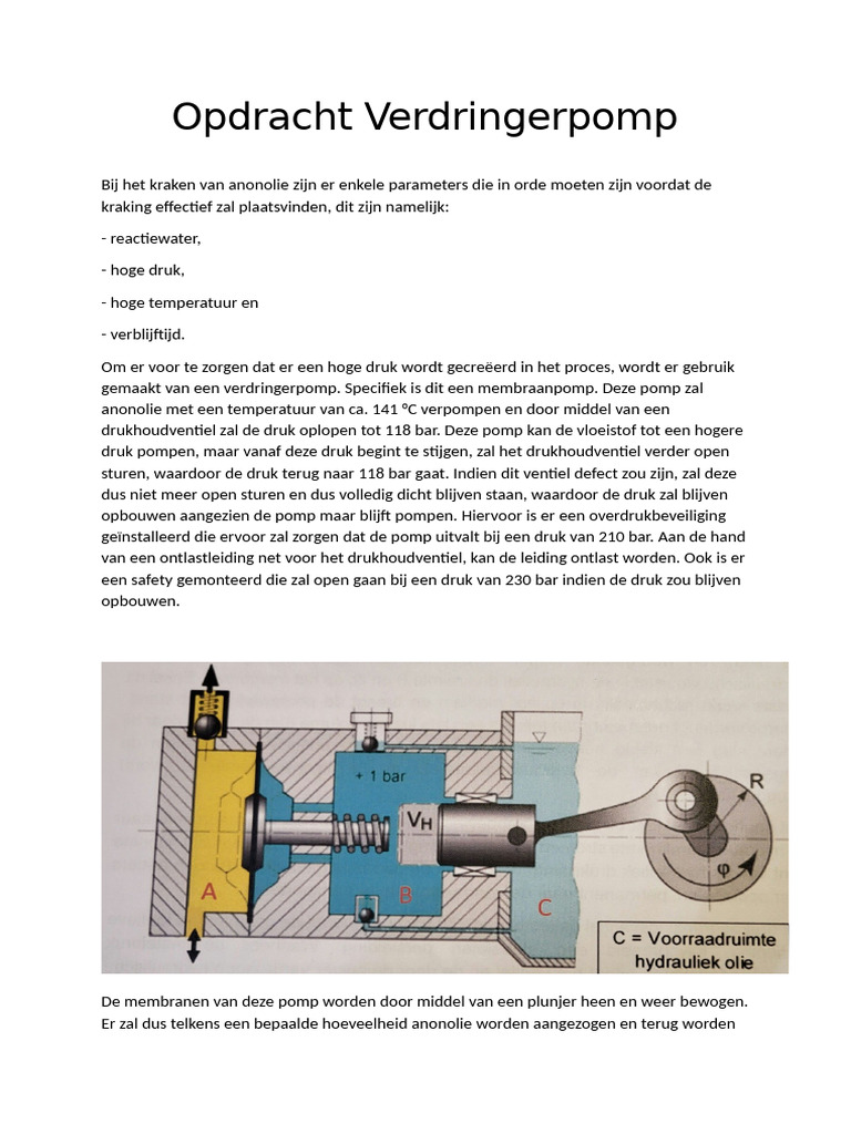 Werkpleklerenopdracht_Mechanica_1_Verdringerpomp | PDF