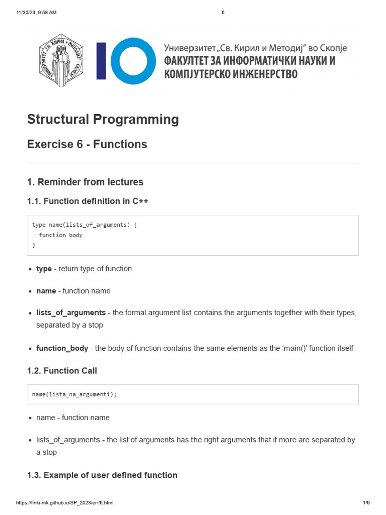 Auditory Exercises 06 Functions | PDF | Trigonometric Functions | Function (Mathematics)