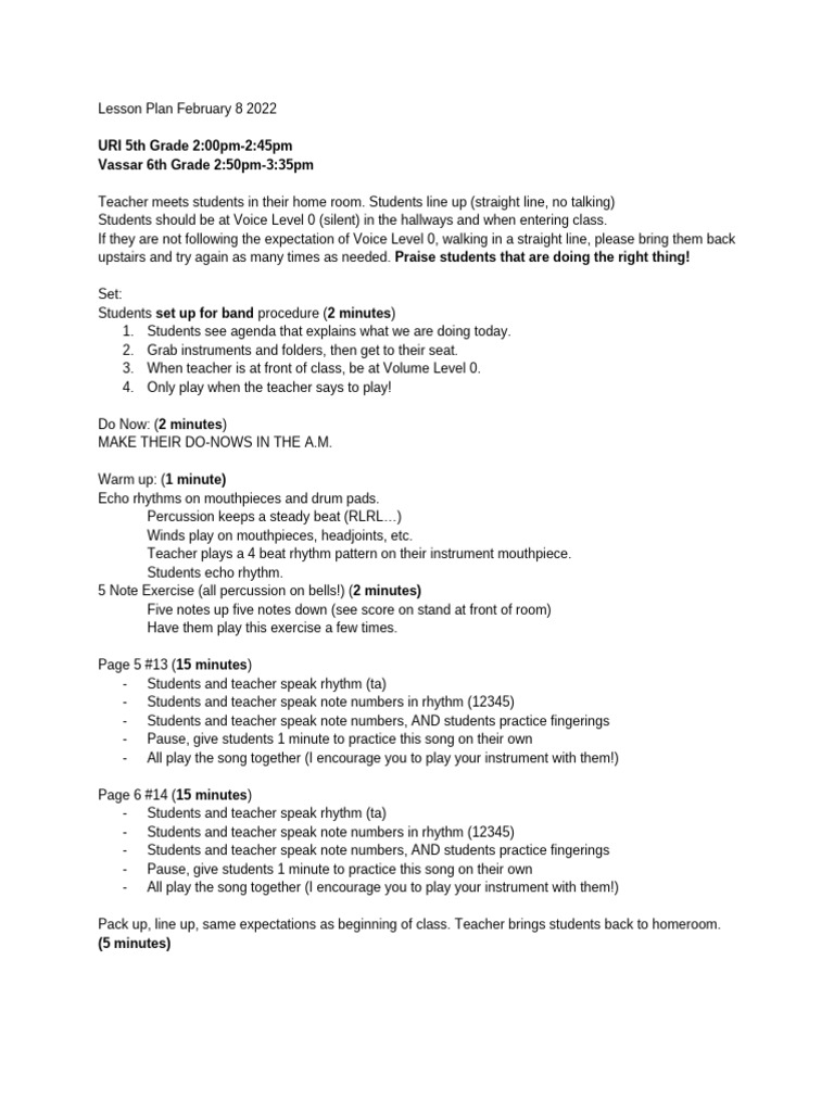 2.8.22 Lesson Plan | PDF
