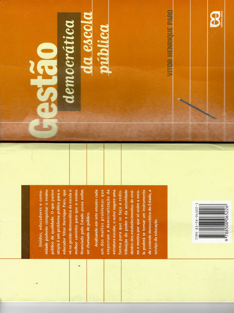 Livro Gestão Democrática Da Escola Pública - Vitor Henrique Paro | PDF