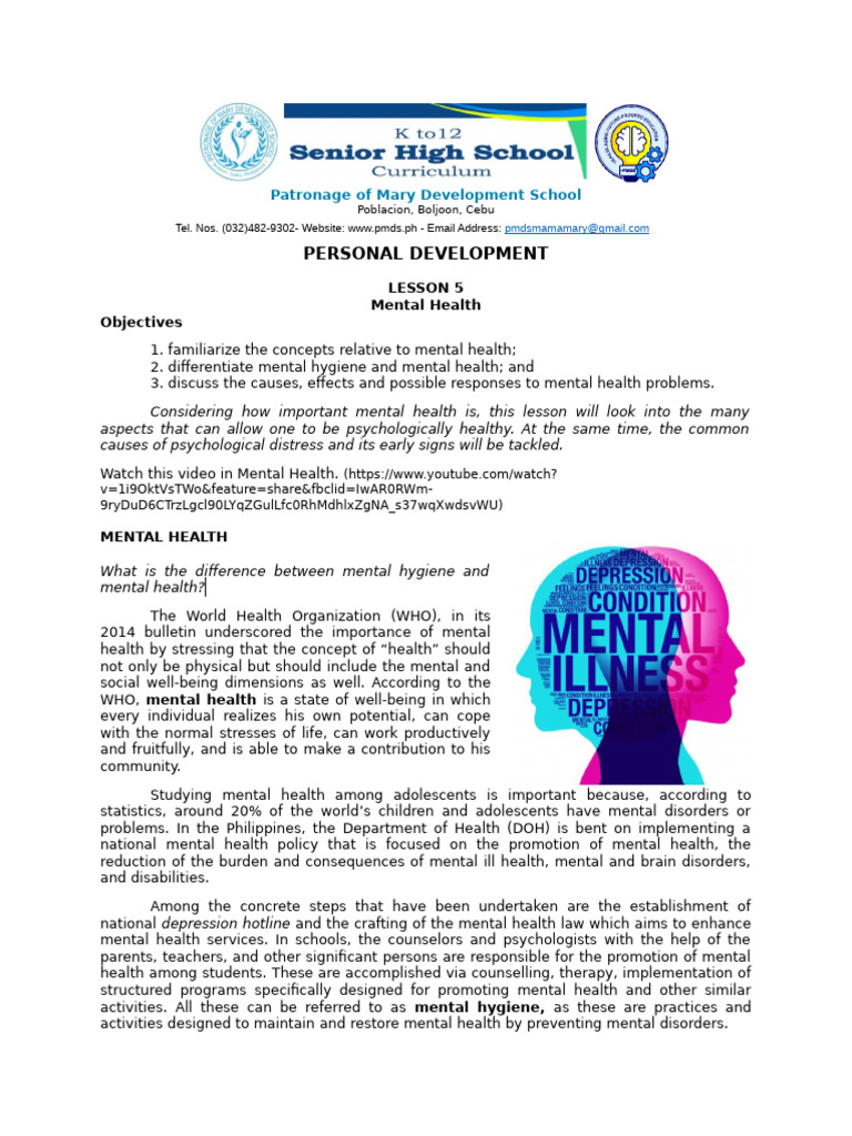 PERDEV 5 | PDF | Mental Health | Mental Disorder