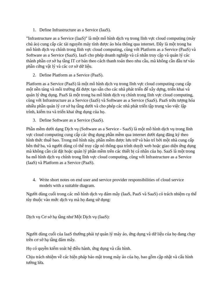 Define Infrastructure As A Service | PDF